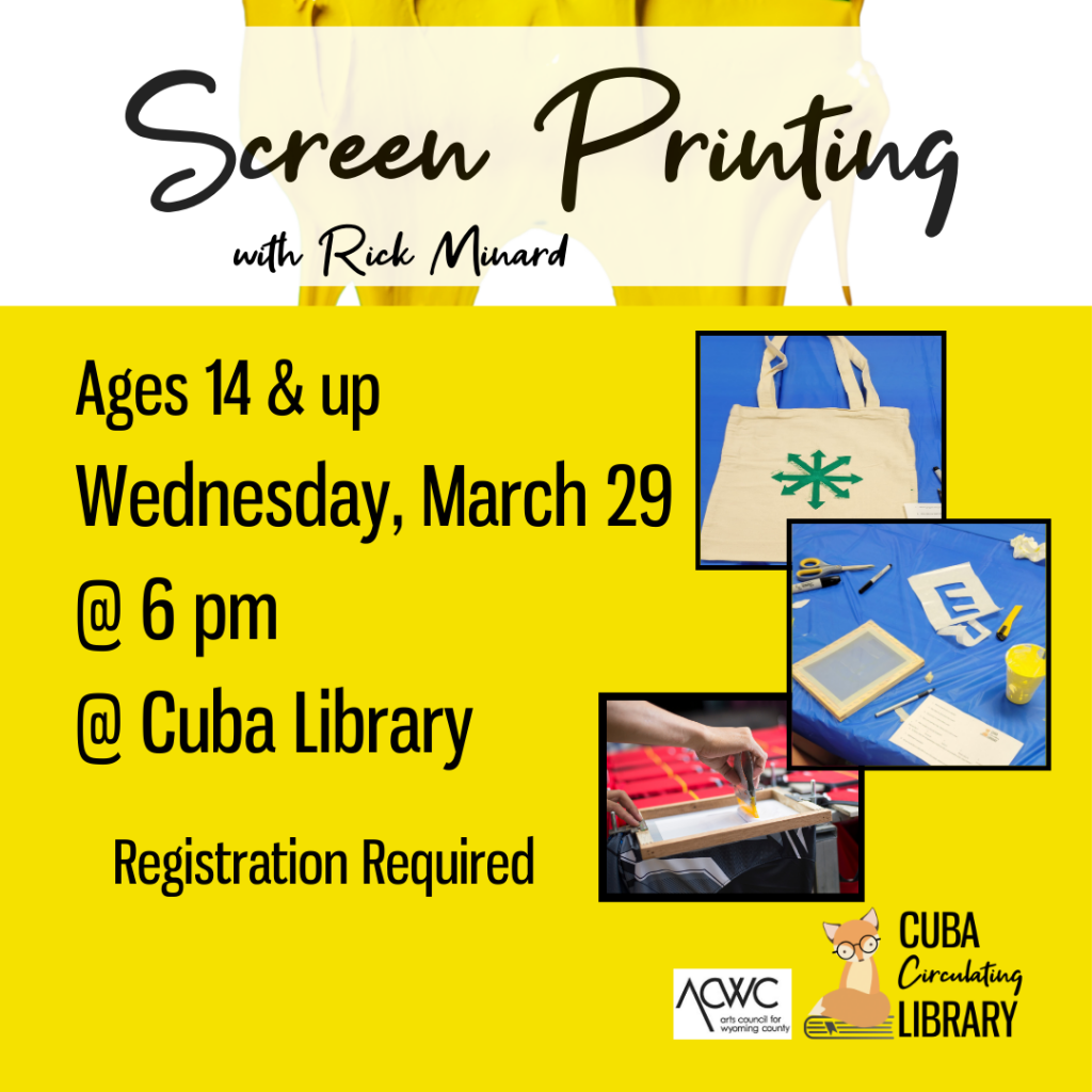 Screen Printing – Cuba Circulating Library