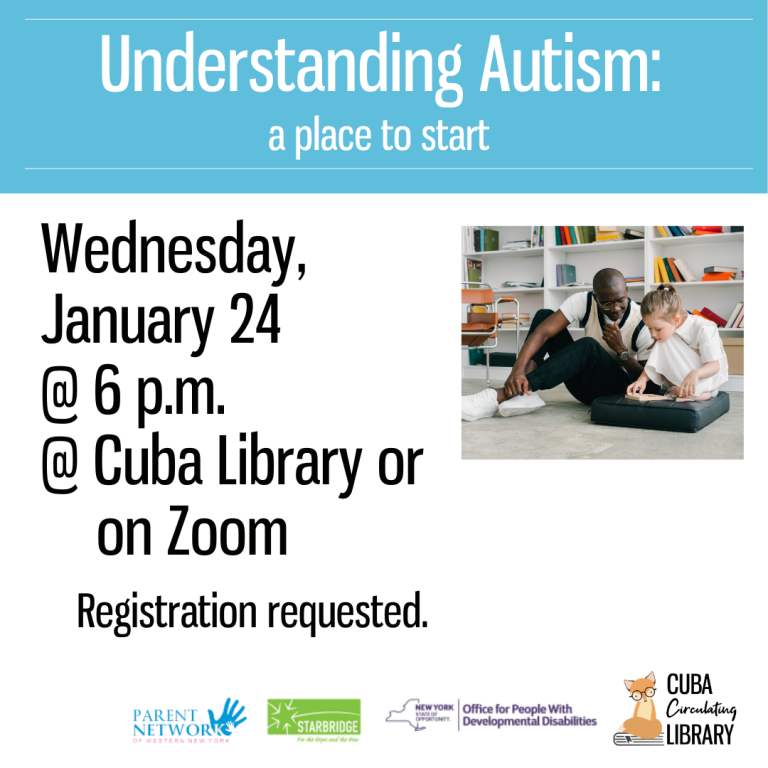 Understanding Autism – Cuba Circulating Library