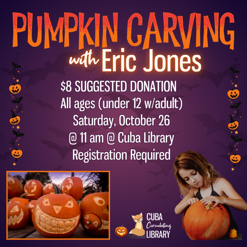 Pumpkin Carving with Eric Jones – Cuba Circulating Library