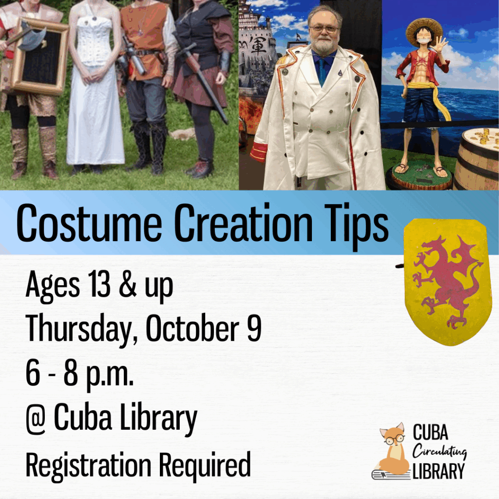 Costume Creation Tips – Cuba Circulating Library